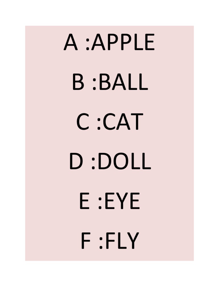 Word Abc | PDF