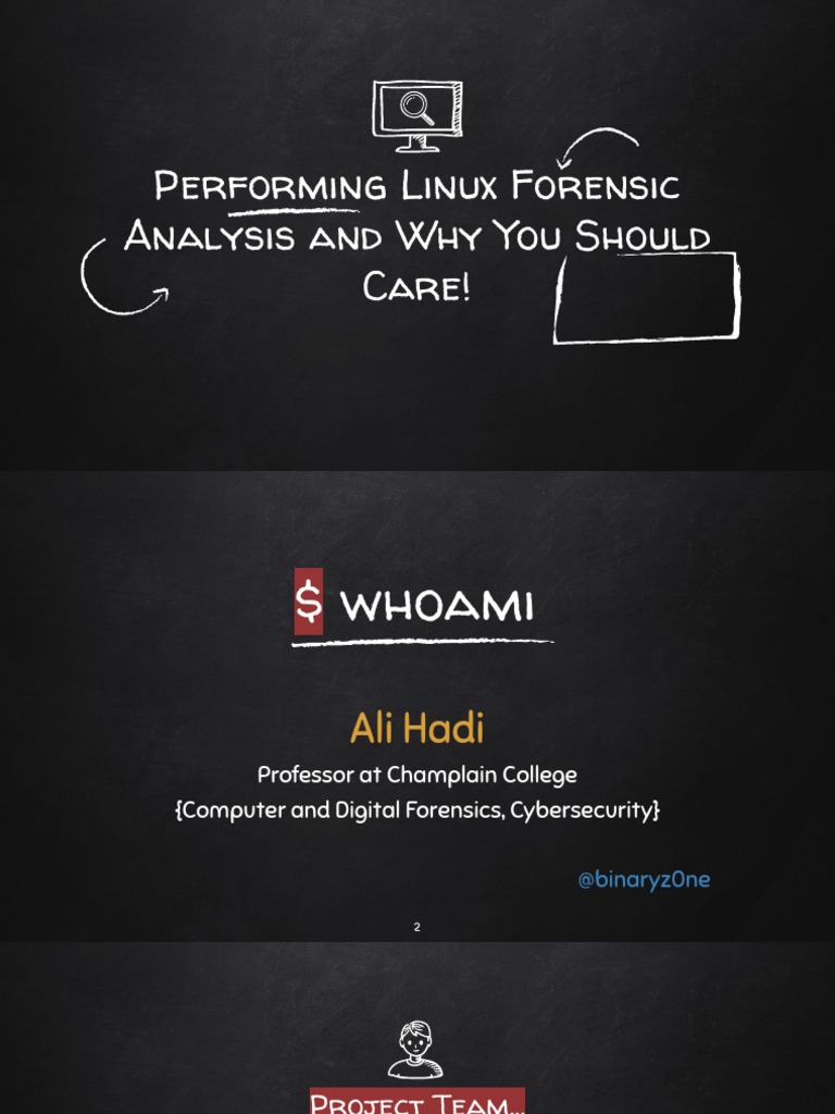 Ali Hadi - Performing Linux Forensic Analysis and Why You Should Care ...