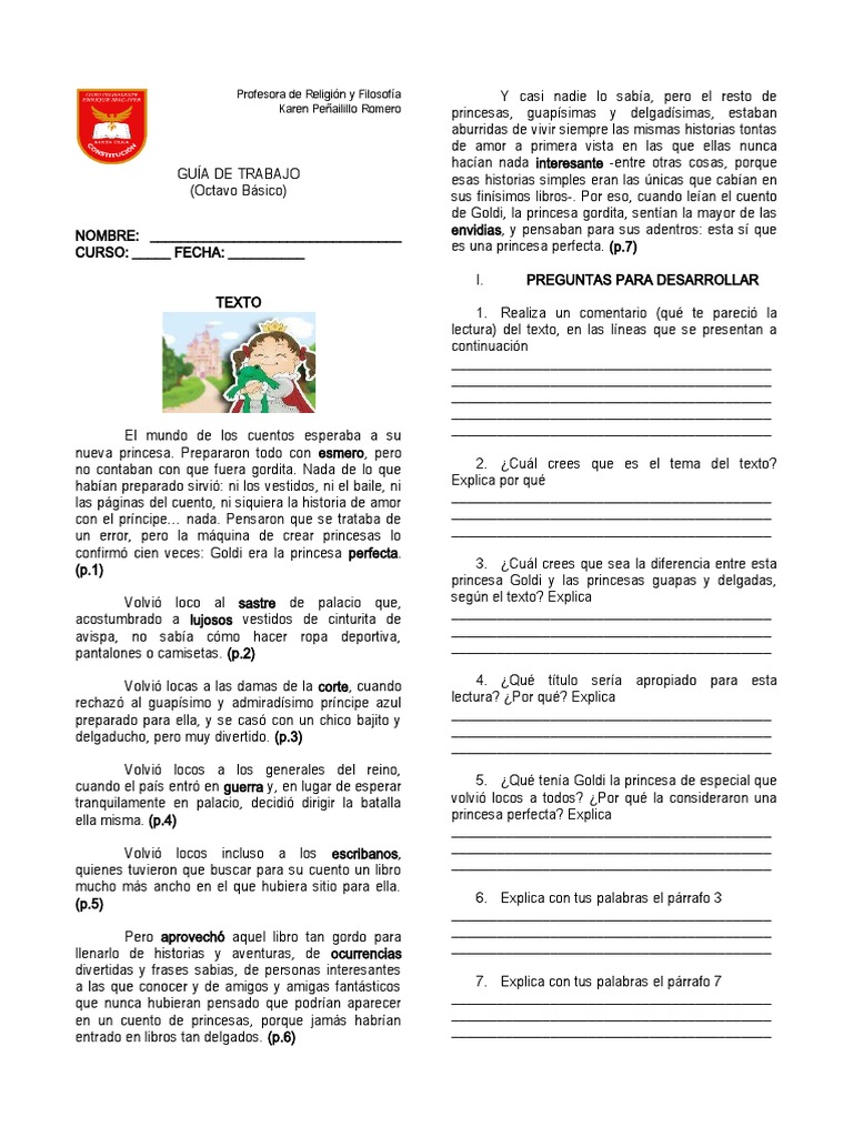 Goldi Una Princesa Diferente | PDF