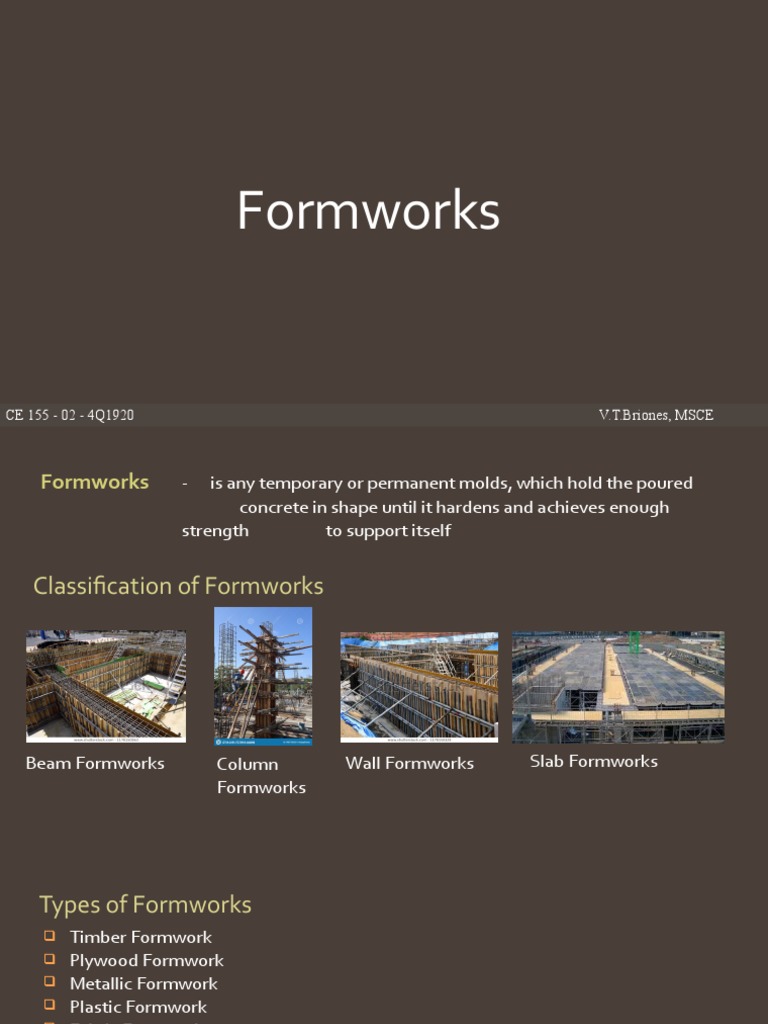 Formworks | PDF | Structural Engineering | Economic Sectors