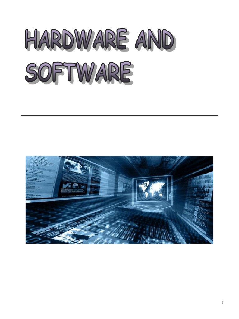 Hardware And Software Pdf Computer Data Storage Computer Hardware 5248