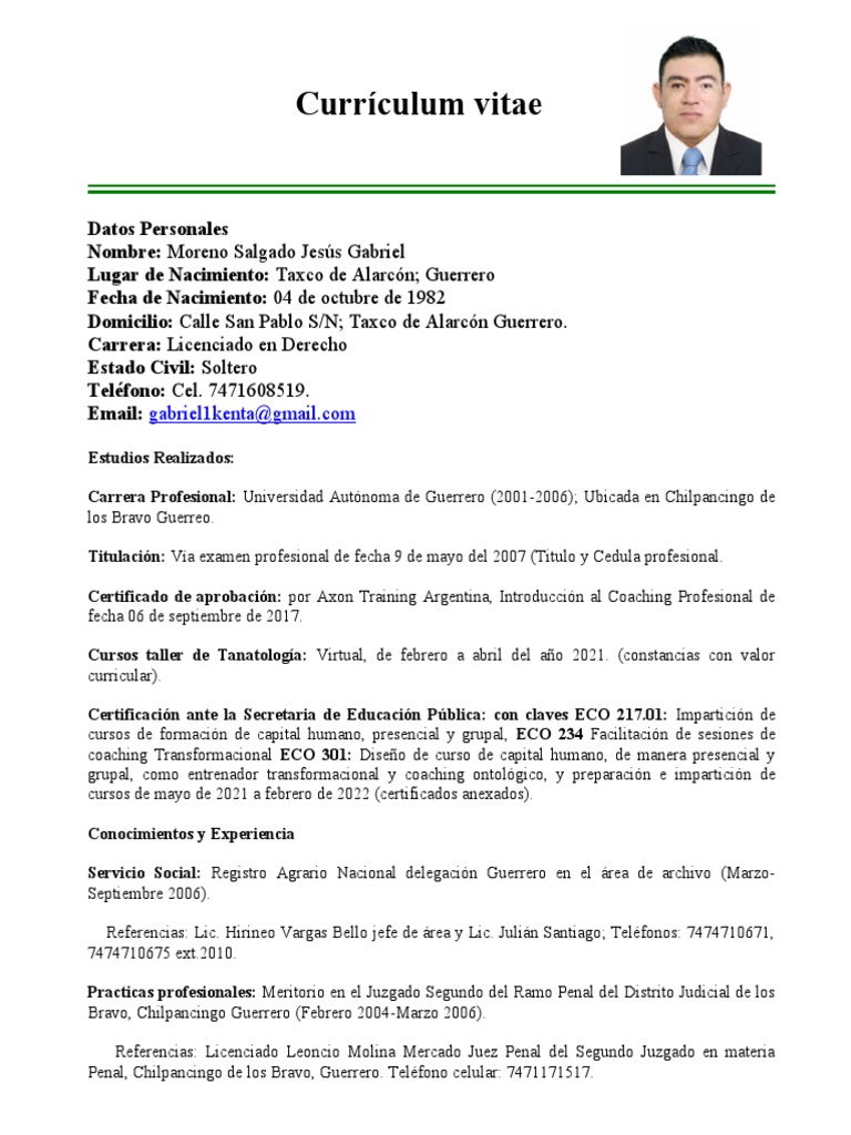 Curriculum Gabriel | PDF