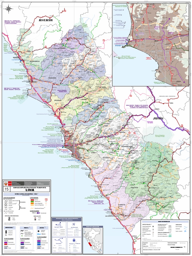 Mapa de Infraestructura de Transporte de Lima | PDF