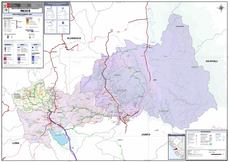 Mapa de Infraestructura de Transporte de Pasco | PDF | Transporte