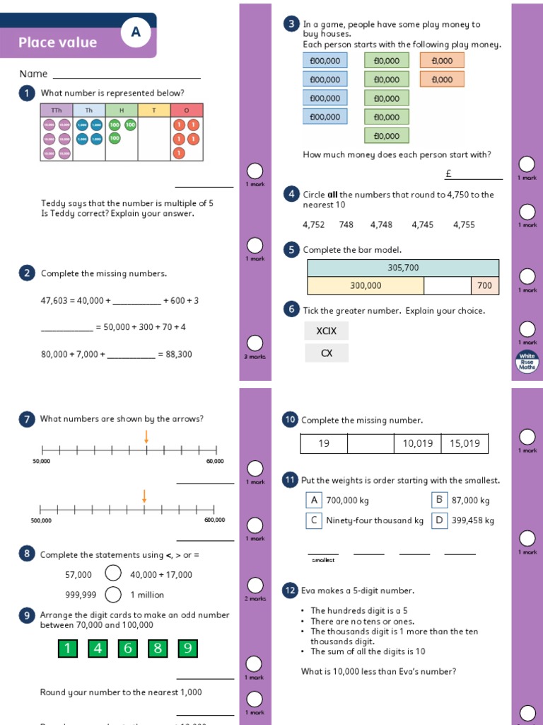 Y5AutEoB1 - Place Value | PDF | Mathematics