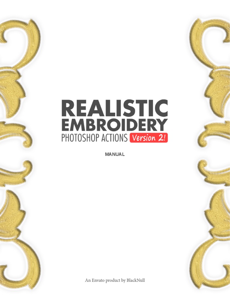 Customizing Photoshop Actions for Realistic Embroidery Effects | PDF ...
