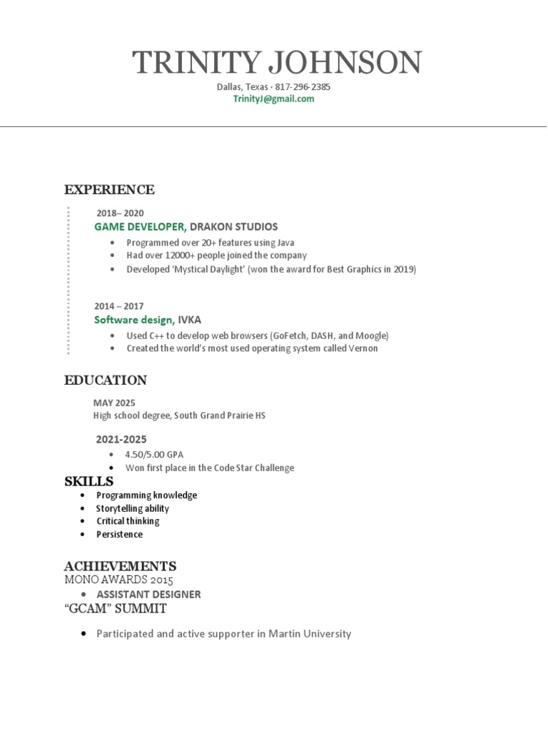 annotated-resume 20rough 20draft 20 281 29 | PDF
