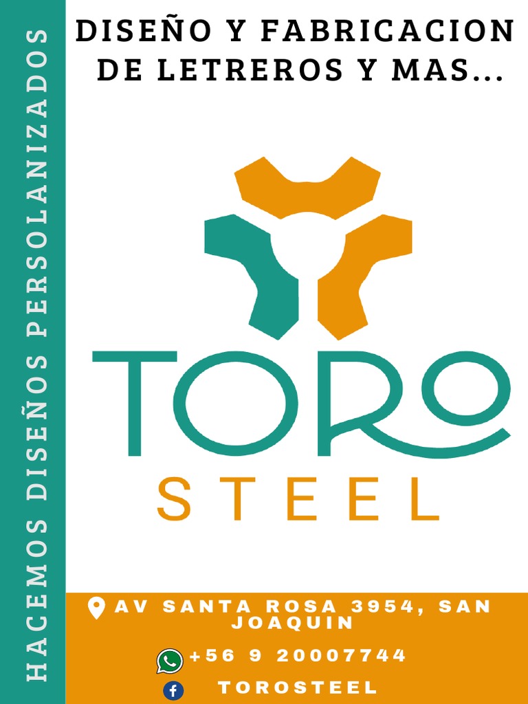 Letreros Toro Steel | PDF | Materiales | Ingeniería estructural