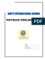Physics Class 12 Project | PDF | Diffraction | Electrodynamics