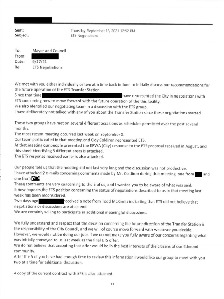 9-17-2021 Letter to Mayor and Council | PDF