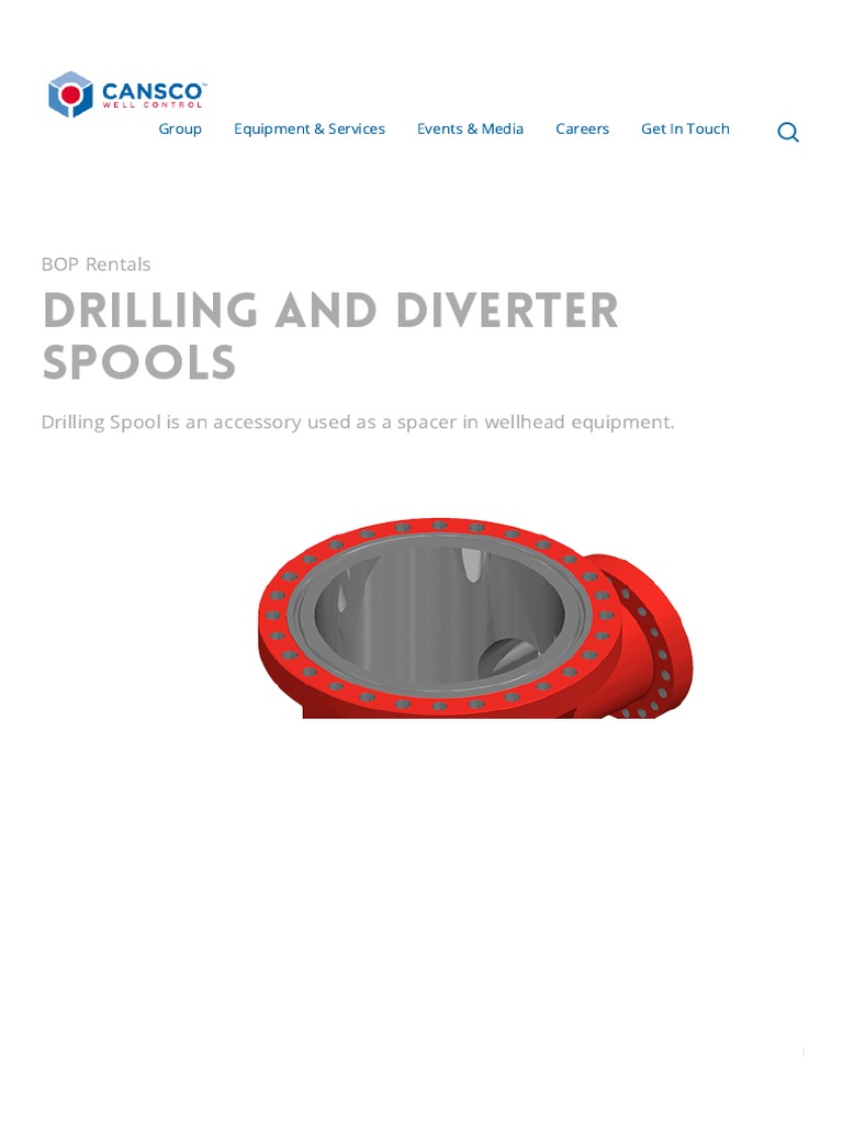 Drilling and Diverter Spools – Cansco Well Control | PDF | Equipment ...