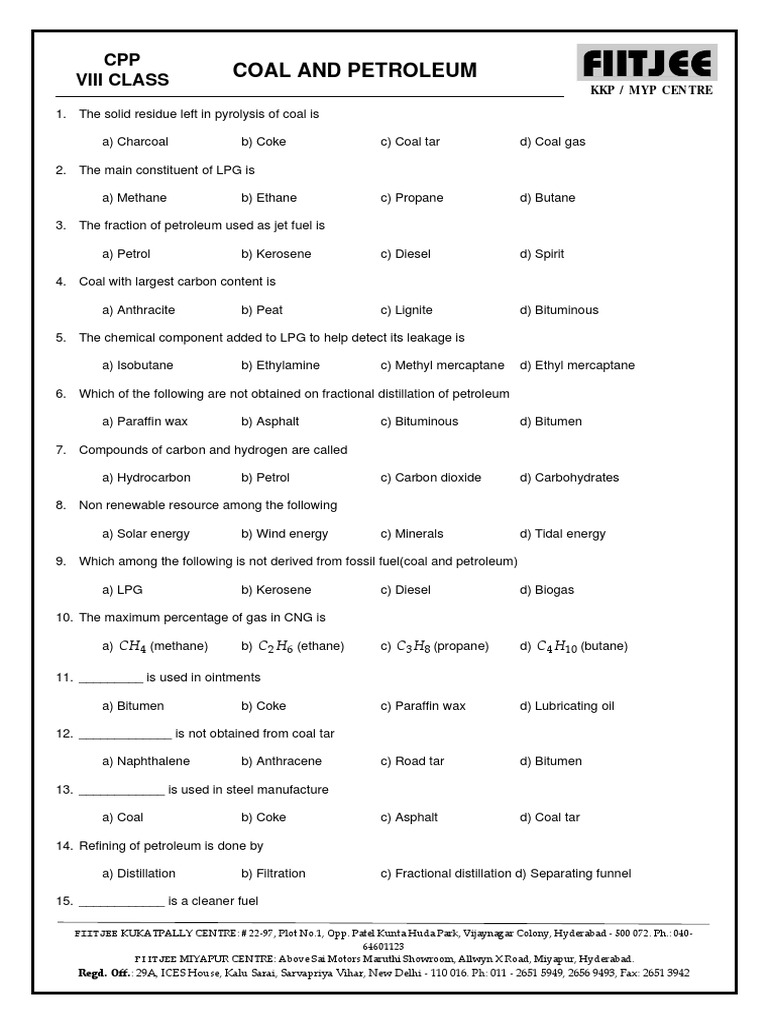 Coal and Petroleum CPP | PDF | Petroleum | Asphalt