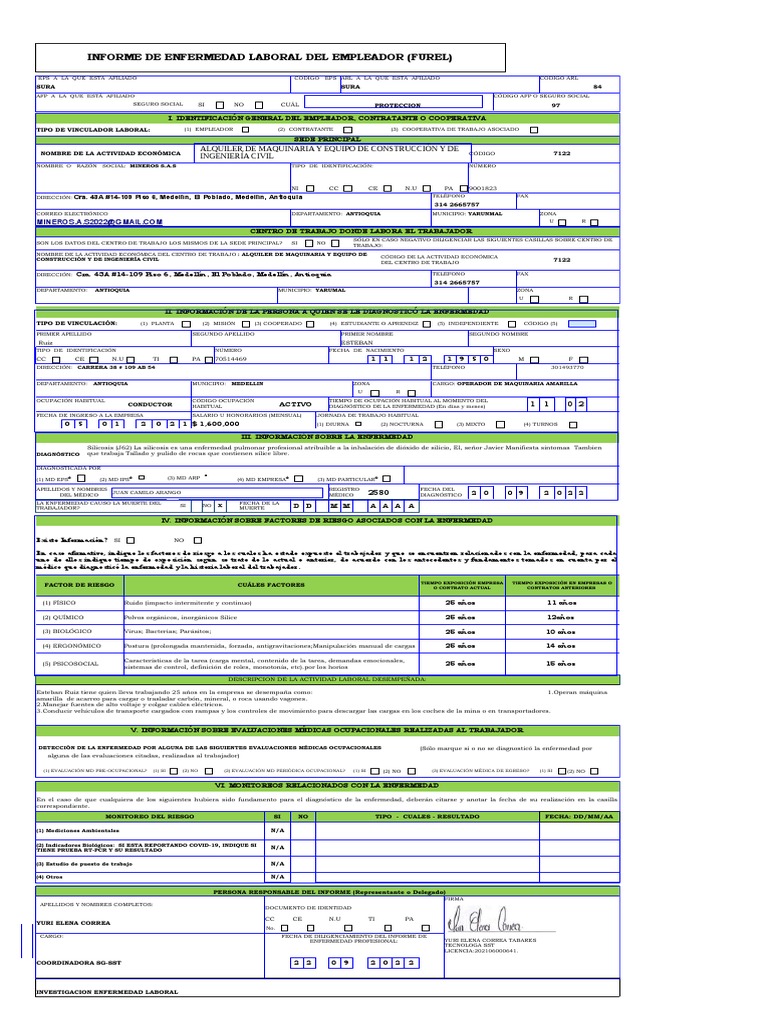 Formato Furel | PDF | Diagnostico medico | Ciencias de la Salud