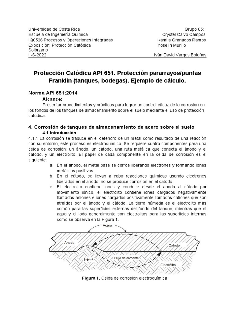 API 651-Protección Catódica-G05 | PDF | Corrosión | Corriente eléctrica