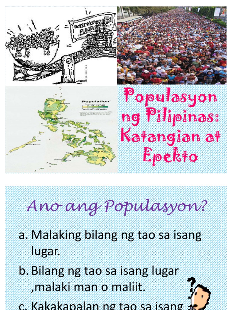 Ang Populasyon NG Pilipinas | PDF