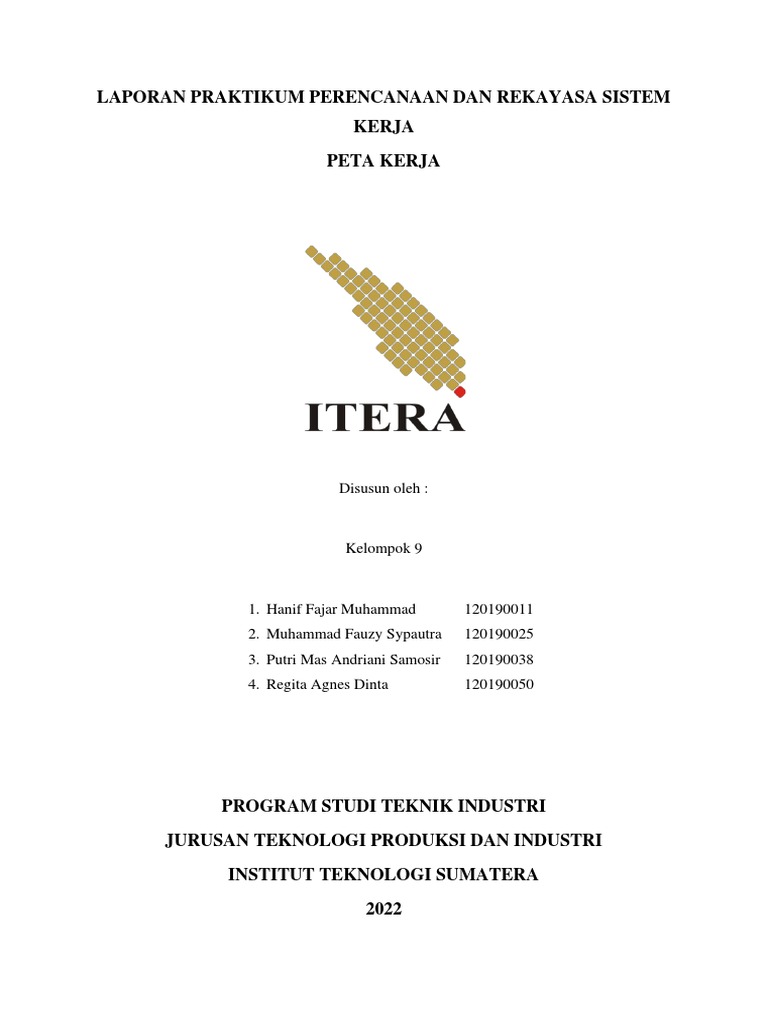 LAPORAN PRAKTIKUM PERENCANAAN DAN REKAYASA SISTEM KERJA: Peta Kerja | PDF