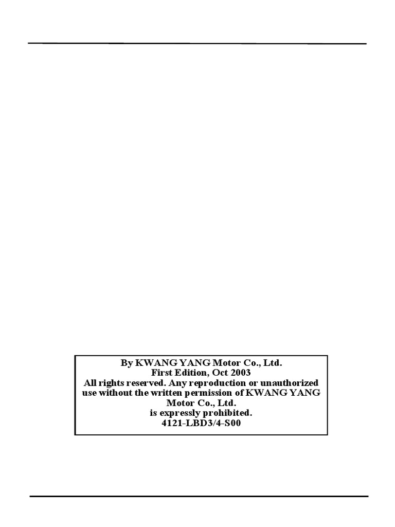 KXR50 Cap 00 (Prefazione) | PDF | Engines | Brake