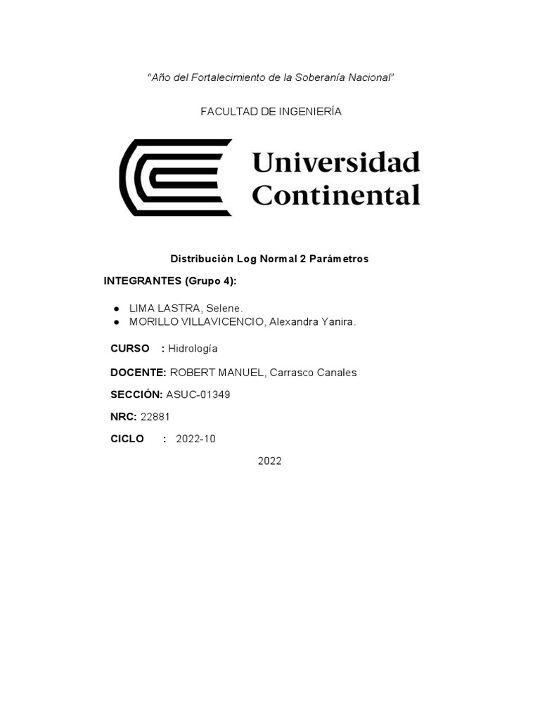Aplicaciones de la Distribución Log Normal | PDF | Distribución normal ...