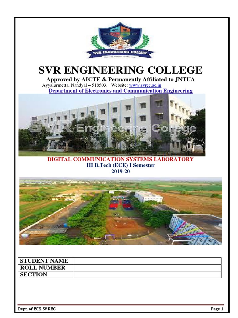 DCS Lab Manual | PDF | Analog To Digital Converter | Operational Amplifier