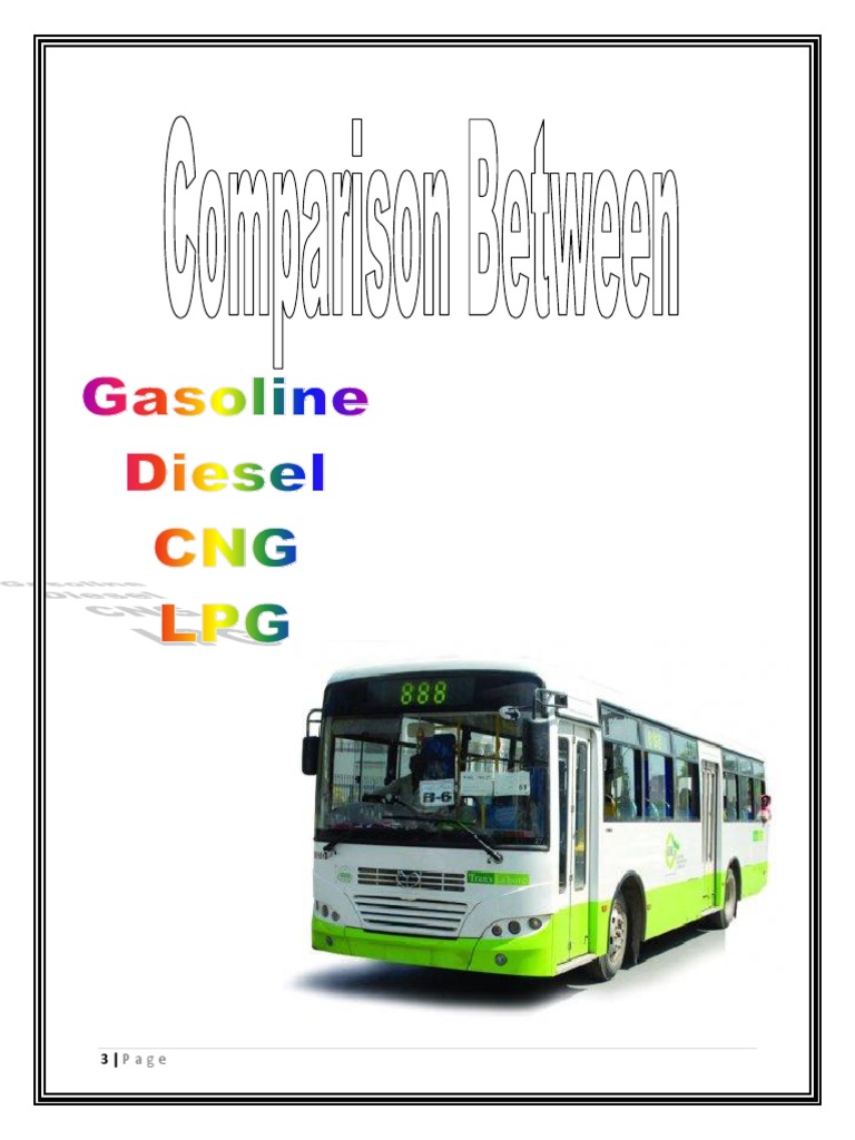 Comparison Between Gasoline Diesel CNG LPG 1664300610 | Download Free ...
