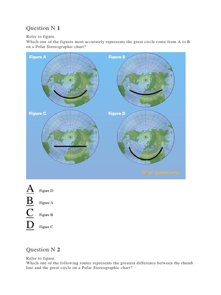 061 - General Navigation - Questions | PDF | Latitude | Longitude