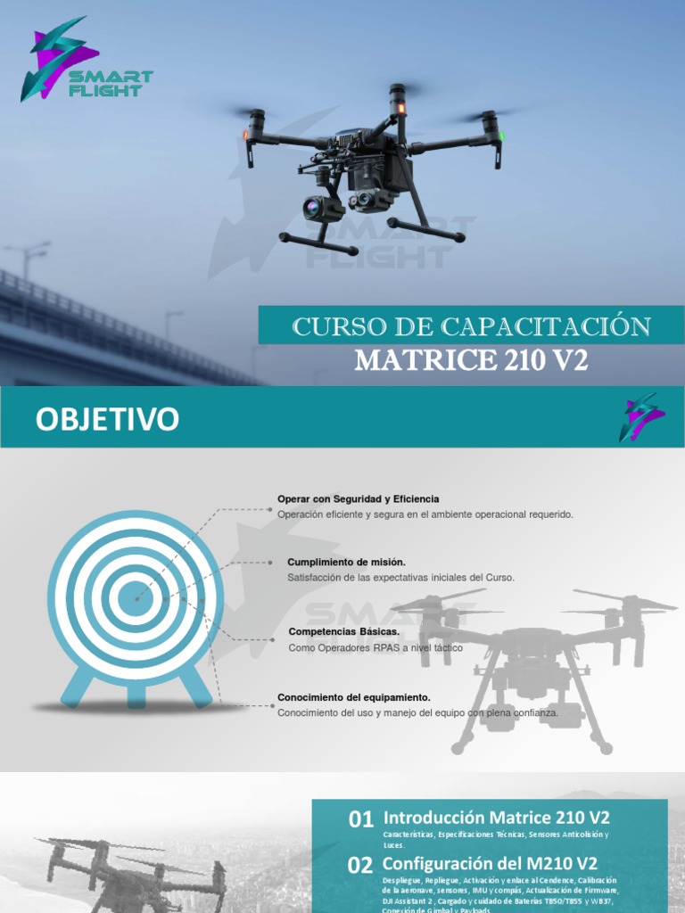 Curso Matrice 210 v2 | PDF | USB | Vehículo aéreo no tripulado
