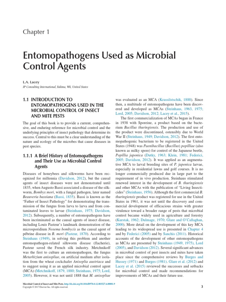 Sience Diret Entomopatogenos | PDF | Biological Pest Control | Infection
