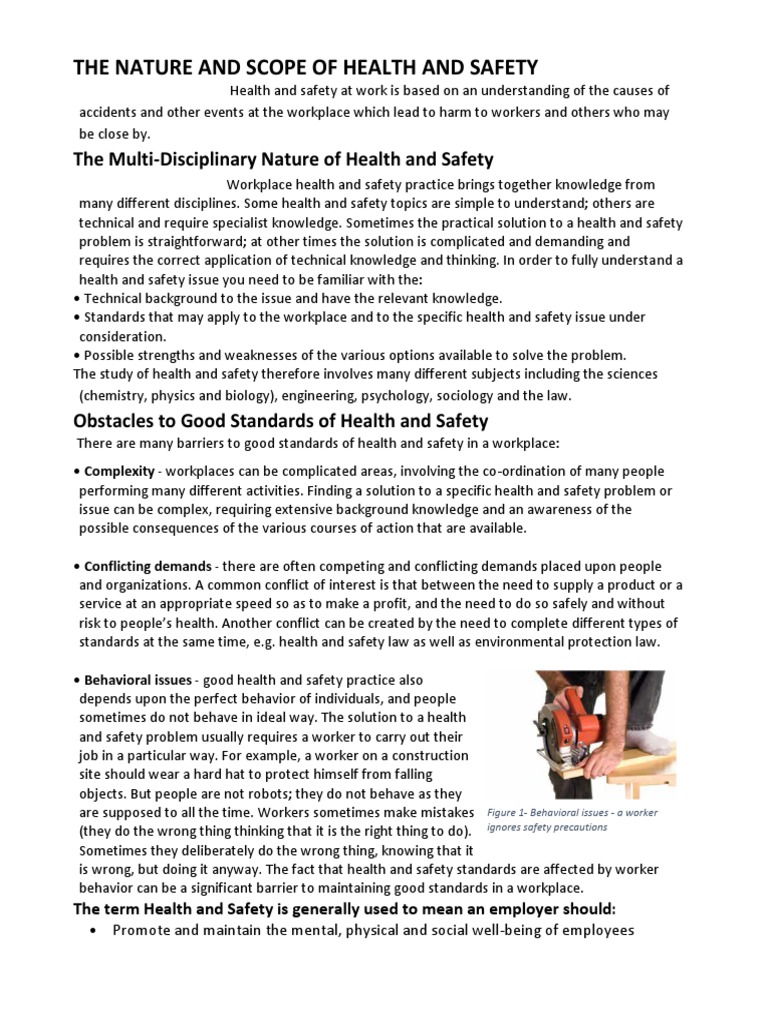 Health and Safety Scope | PDF | Occupational Safety And Health | Safety