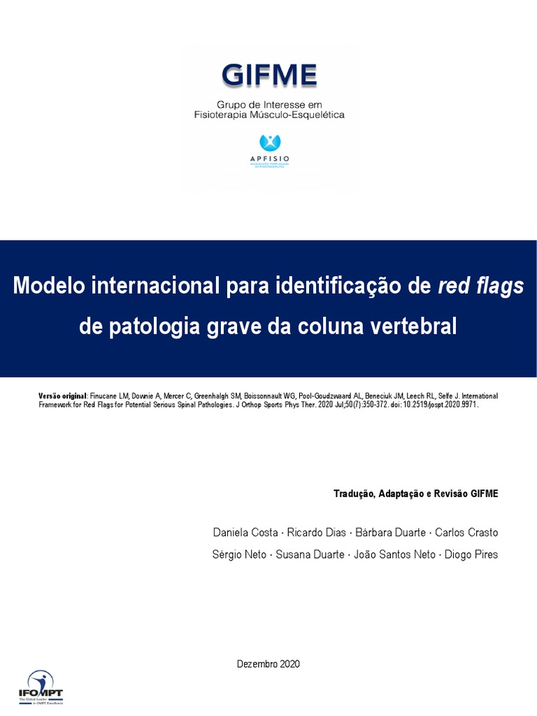 Red Flags | PDF | Patologia | Fisioterapia