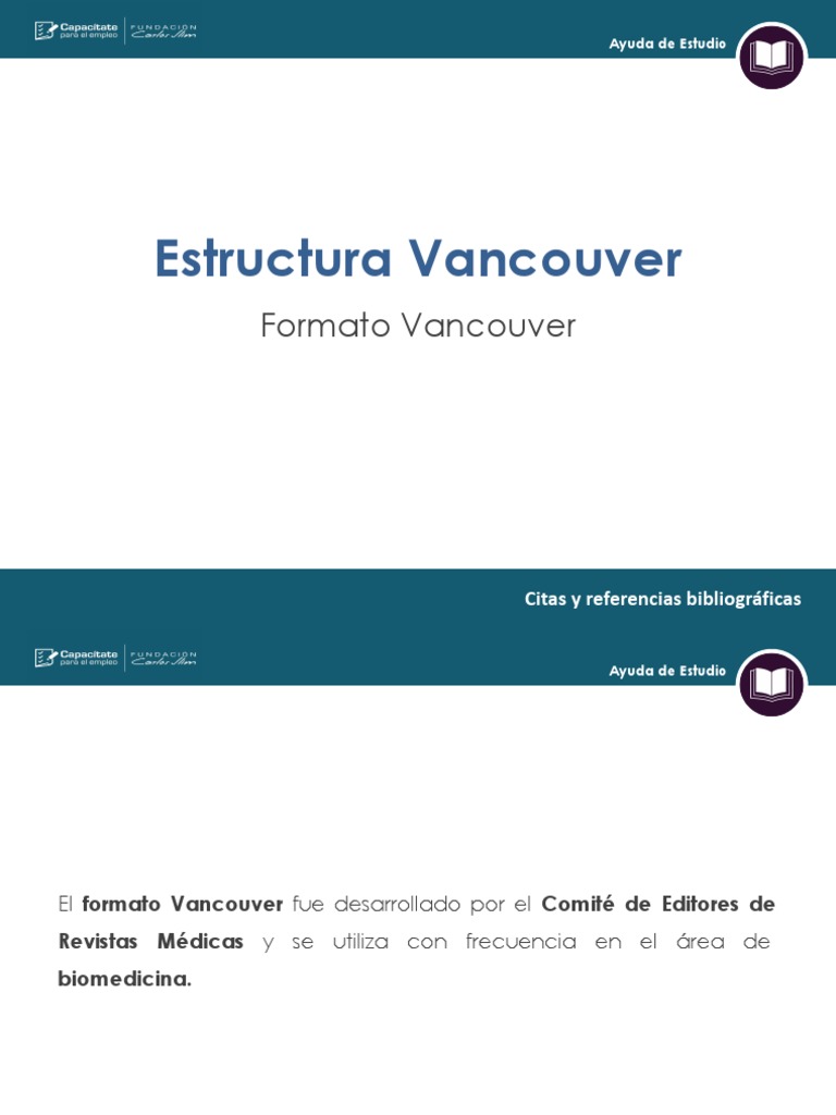 Estructura - Vancouver | Descargar gratis PDF | Citación | Comunicación ...