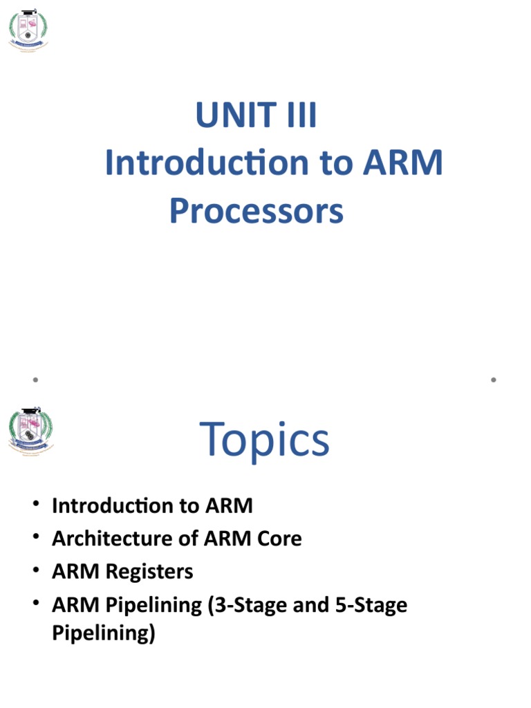 Overview of ARM Processor Architecture | PDF | Microcontroller ...