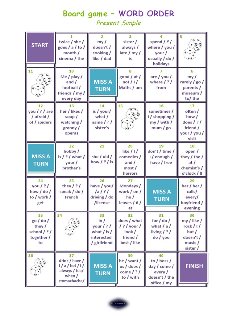 present-simple-word-order-board-game-boardgames-conversation-topics ...