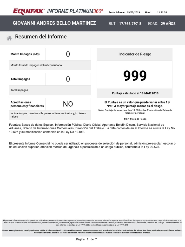 Equifax | PDF | Bases de datos