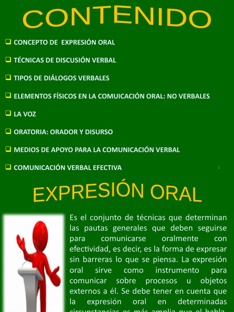 Expresión Oral | PDF | Comunicación | Lingüística
