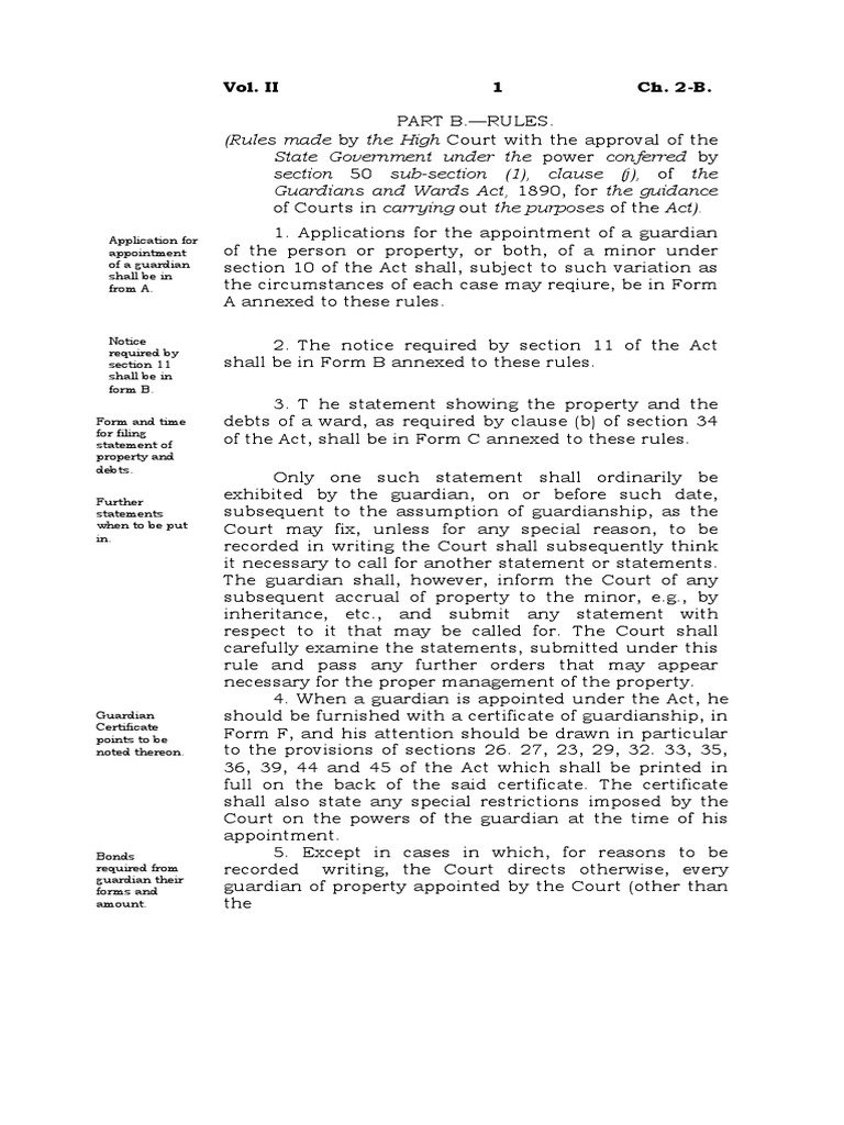 Chap 2 Part BV2 | PDF | Legal Guardian | Debt