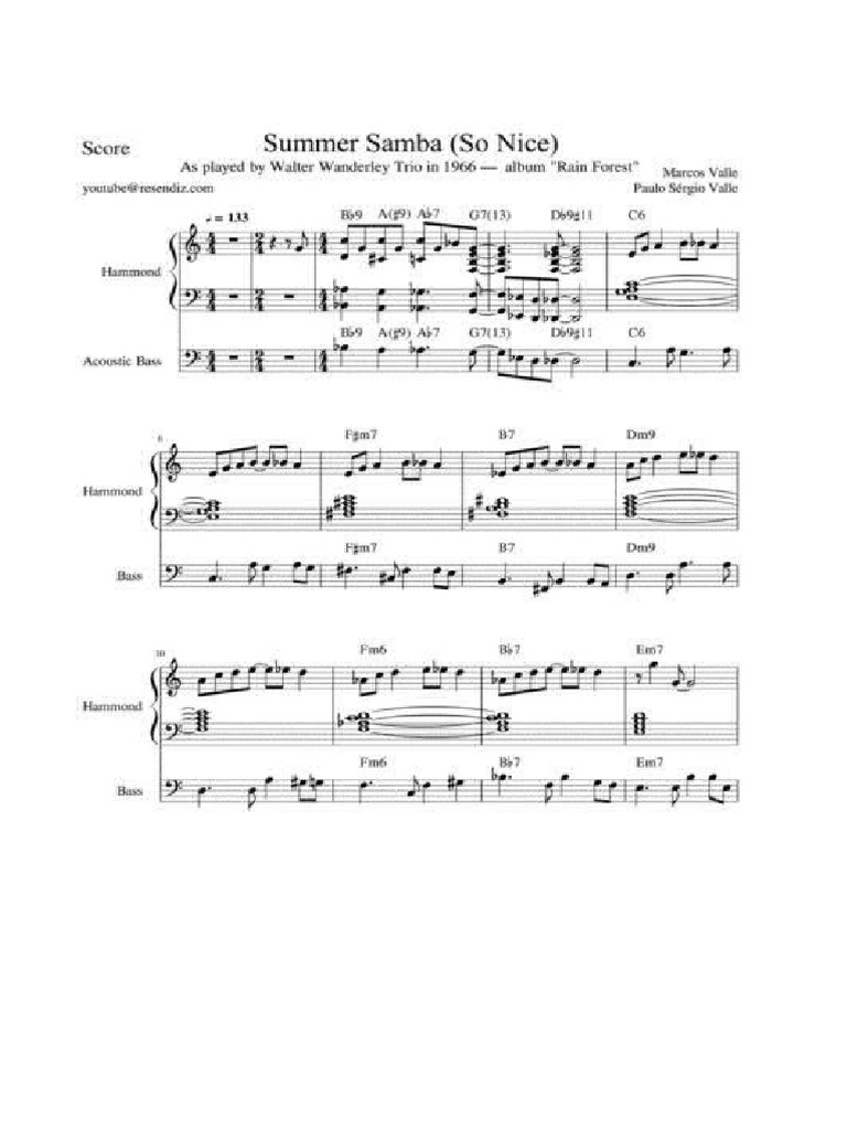 Samba de Verano | PDF