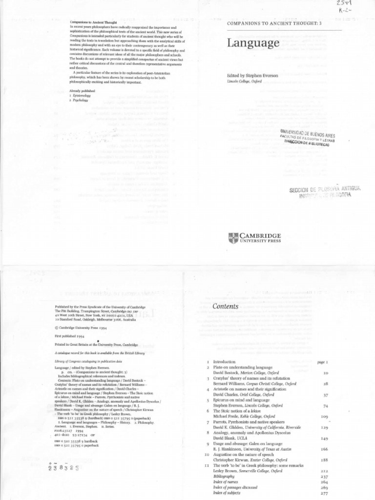 14.1. Charles, D. (1994) Aristotle On Names and Their Signification. en ...