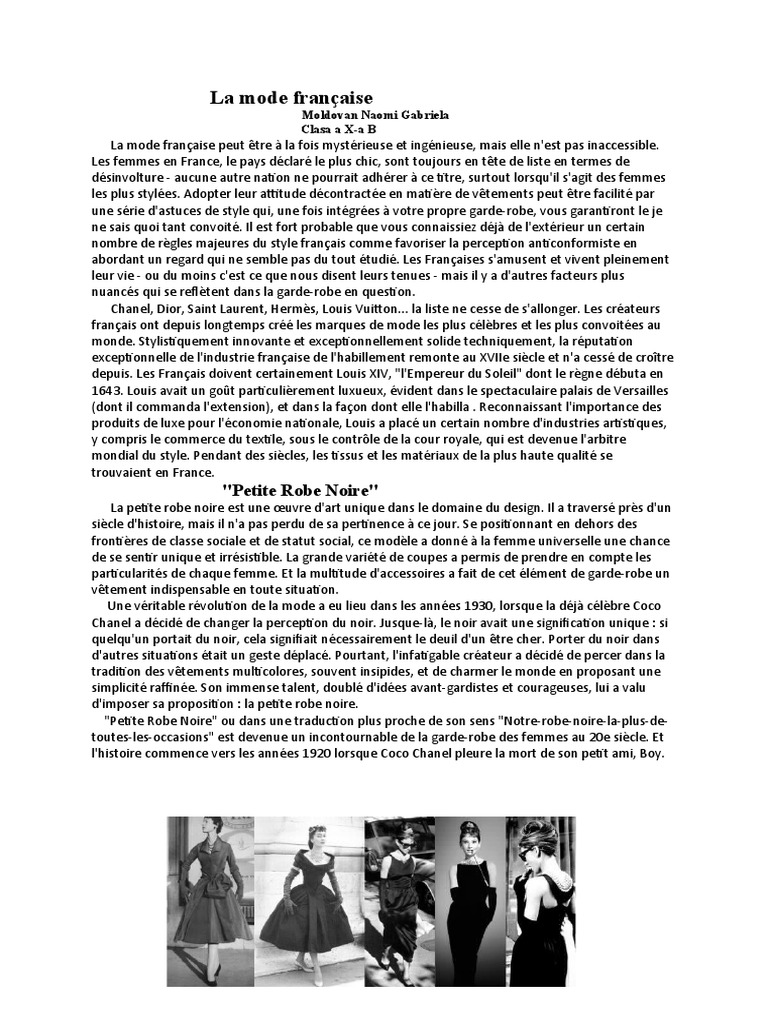 La Mode Francaise | PDF | Mode | France