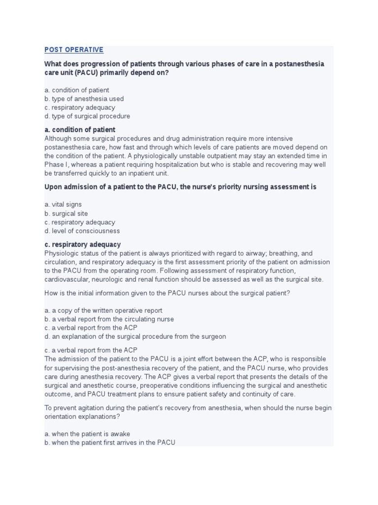 MASTERY TEST 1 MedSurg | PDF | Surgery | Anesthesia
