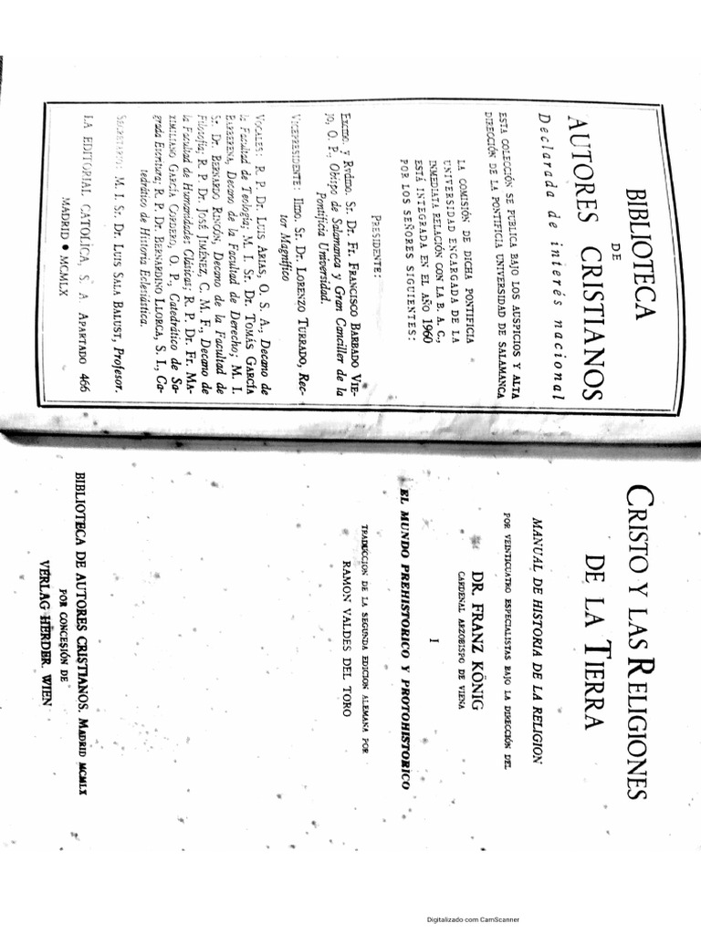 El Hombre e La Religion - Konig Franz | PDF
