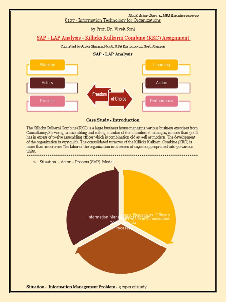 SAP-LAP Analysis for KKC Case Study | PDF | Information | Information ...
