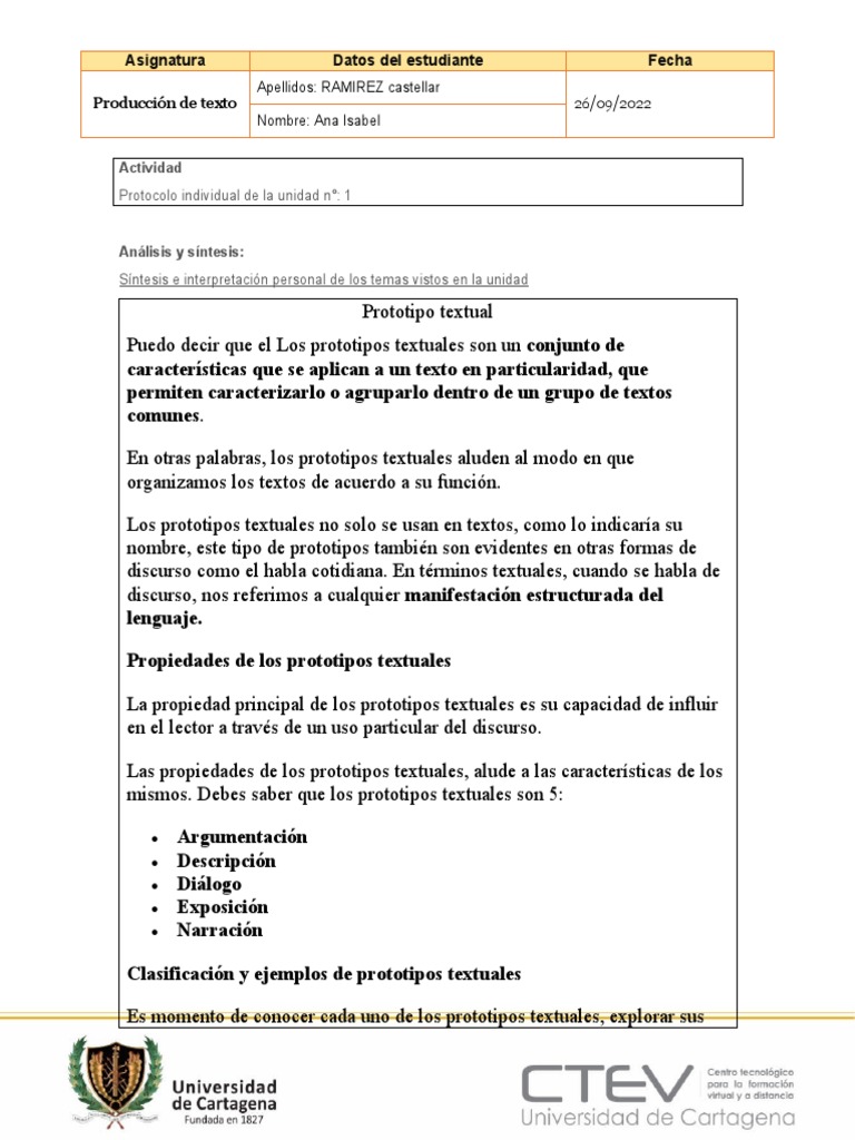 Plantilla Protocolo Individual | PDF | Narración | Hablar en público