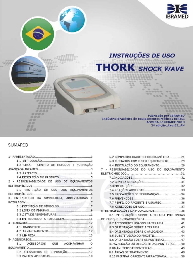 Guia completo para uso do equipamento THORK Shock Wave | PDF | Hertz ...