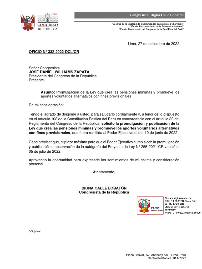 Oficio 332 2022 | PDF Oficio 332 2022 | PDF