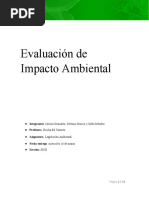 Tarea Semana 5 Legislacion Minera Iacc | PDF | Evaluación de impacto ambiental | Minería