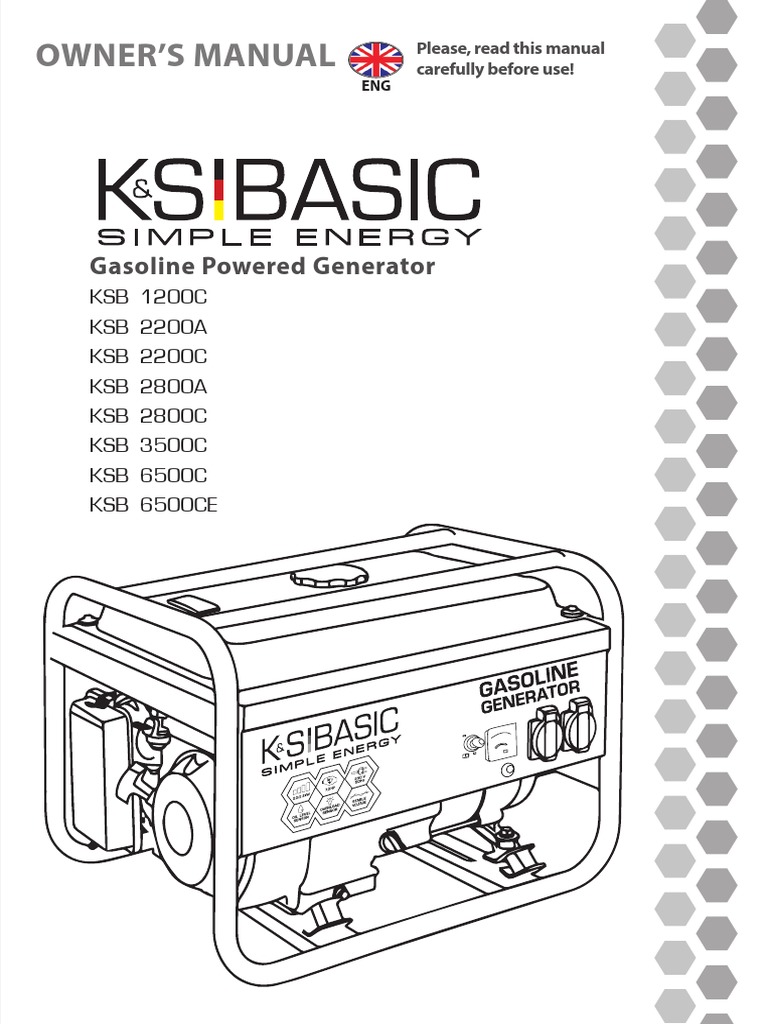 Generators BASIC GSL EN | PDF | Motor Oil | Carburetor