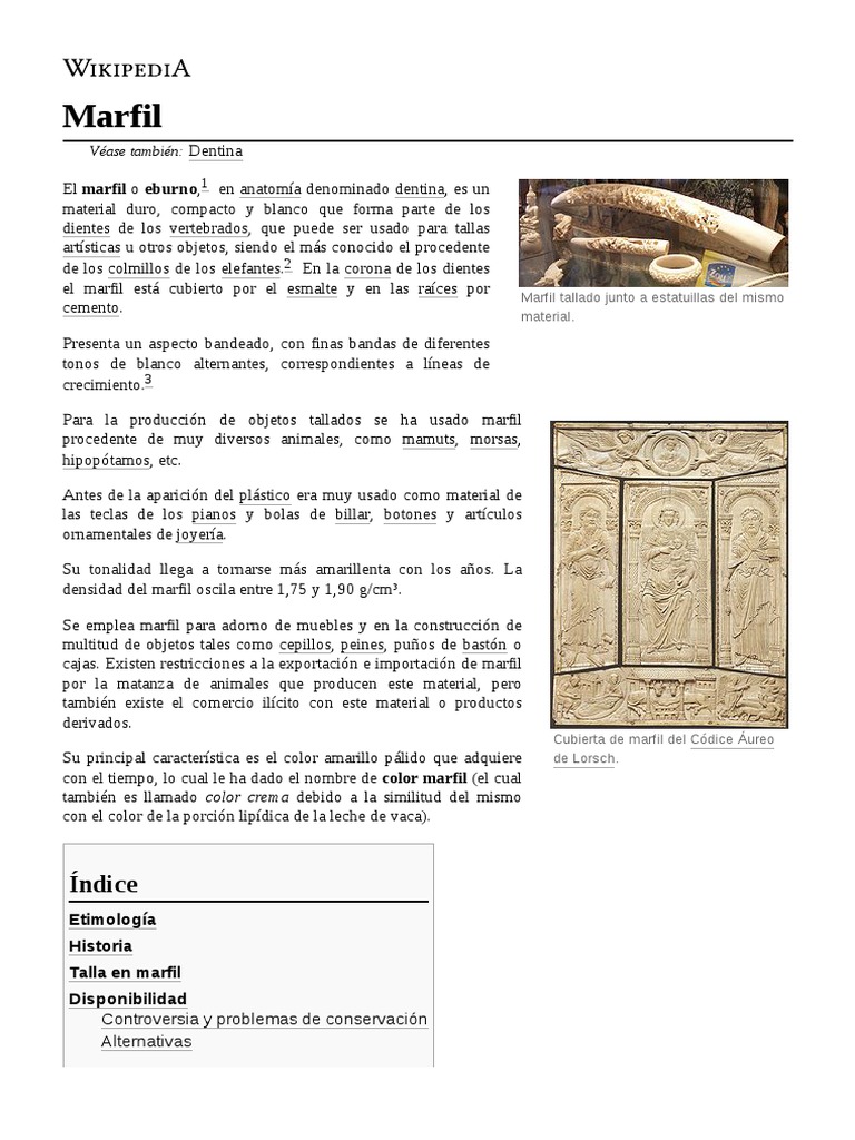 Marfil | PDF | Marfil