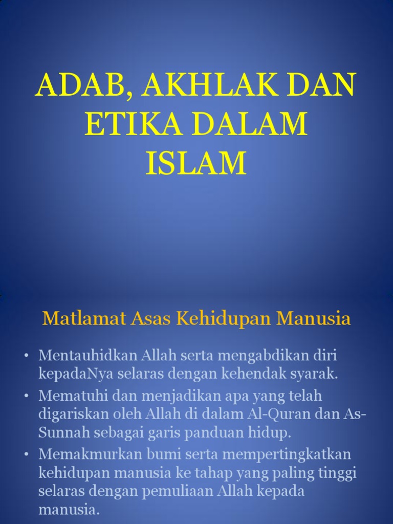 2 Adab_ Akhlak Dan Etika Dalam Islam