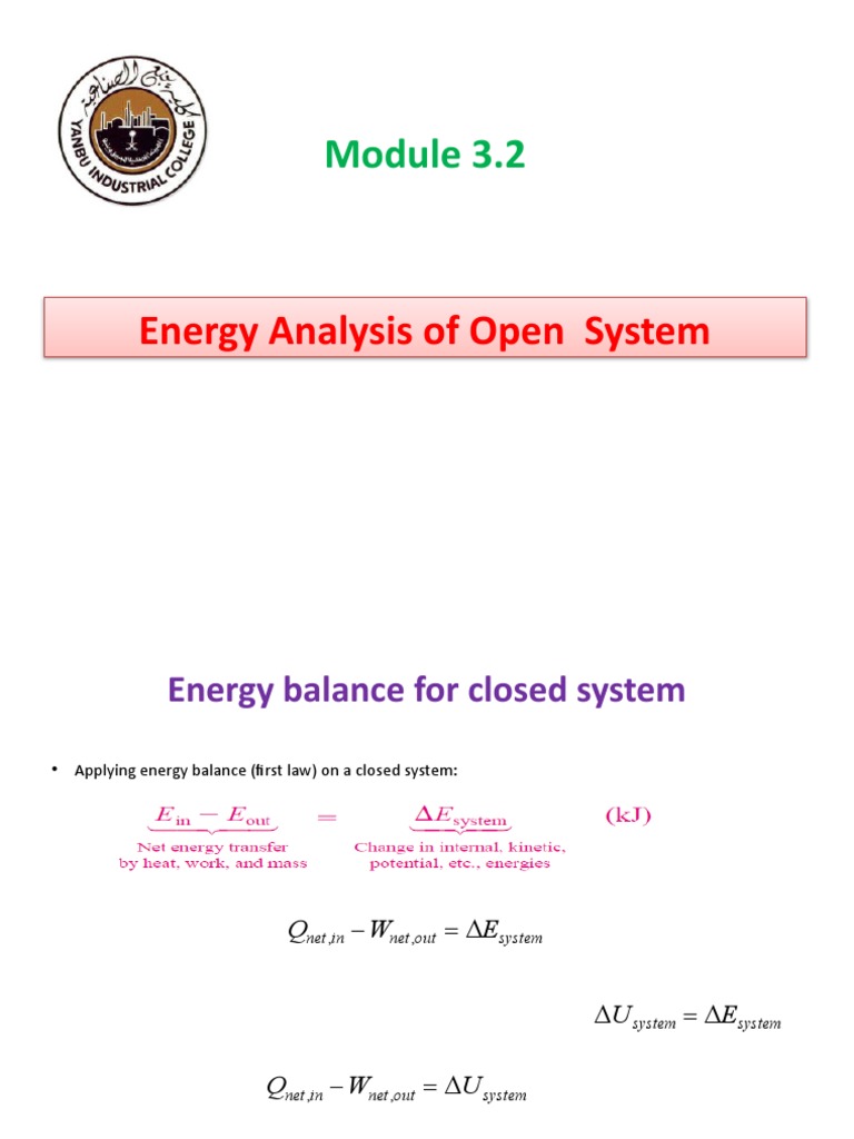 Open System Energy Analysis | PDF | Fluid Dynamics | Nozzle