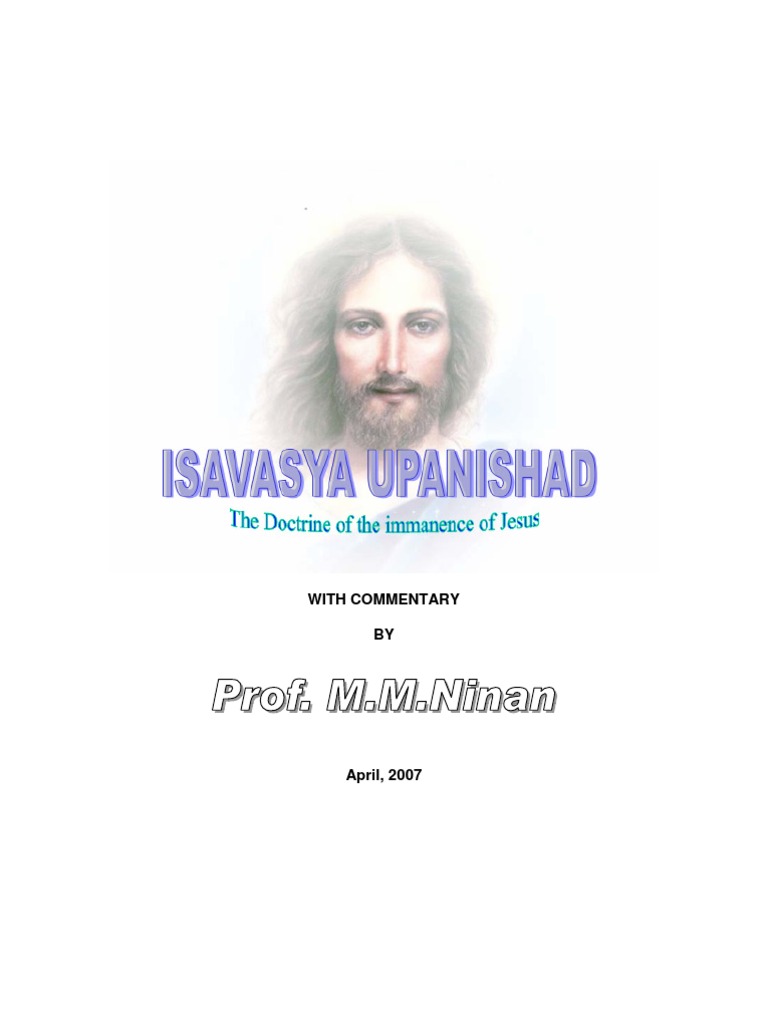 Isavasya: Jesus in The Upanishads | PDF | Shiva | Transcendence (Religion)